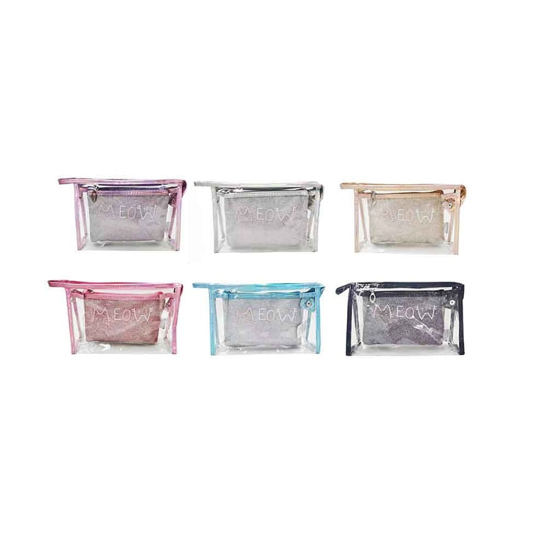 Kit Necessaire Meow HN81550 2 Peças